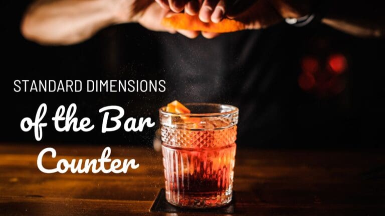 Selecting appropriate standard bar counter dimensions for home ...